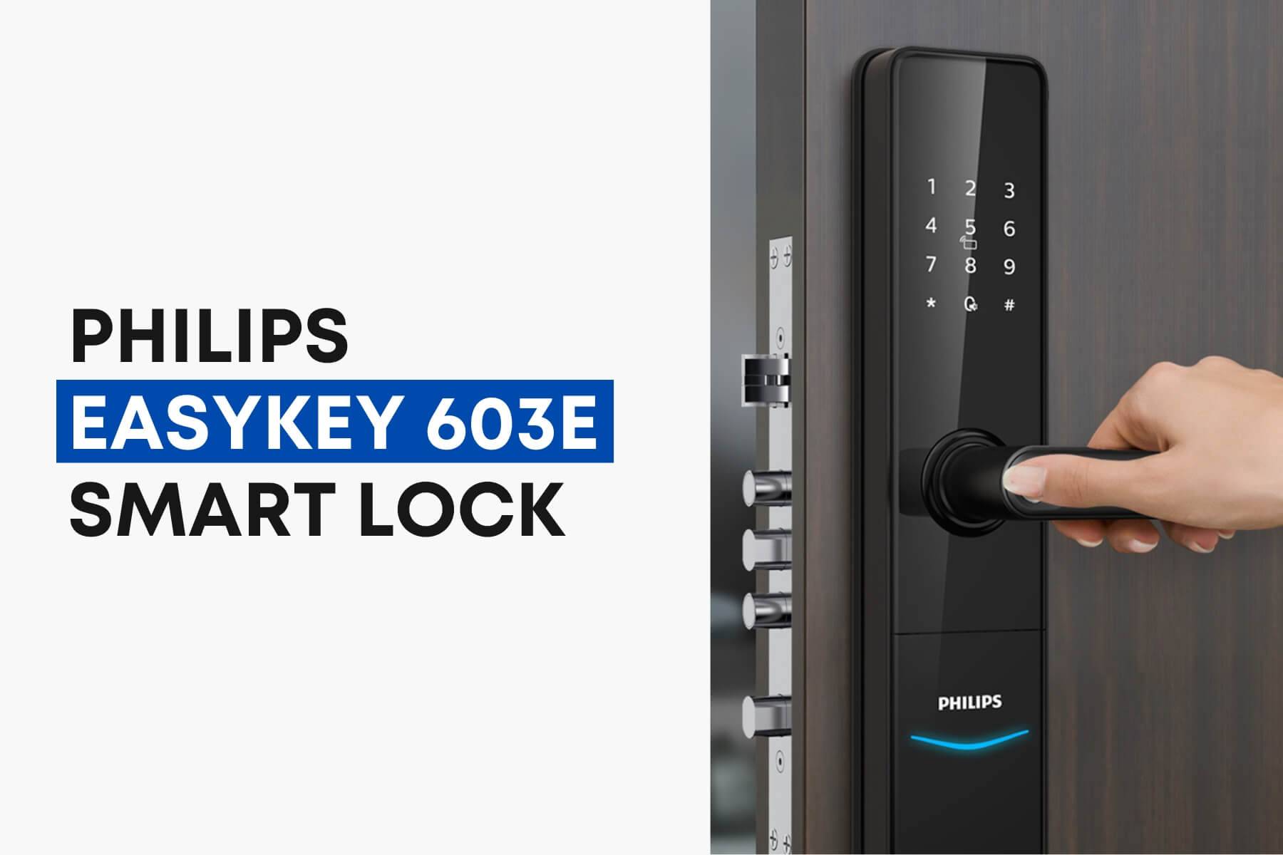 Philips EasyKey 603E Smart Lock: Smart Lock for Large Doors - OjiSmart